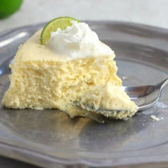 Instant Pot Key Lime Cheesecake - Low Carb + Keto